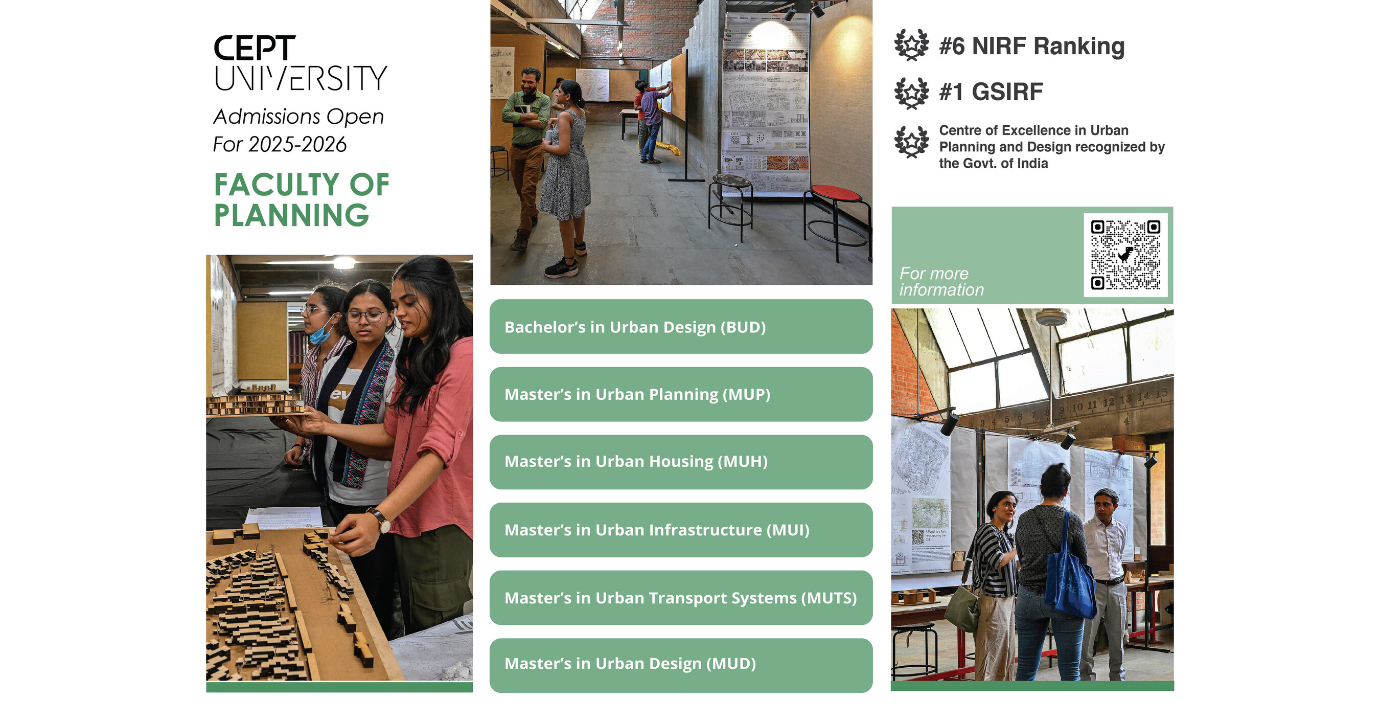 Faculty of Planning at CEPT University Invites Applications to UG and ...