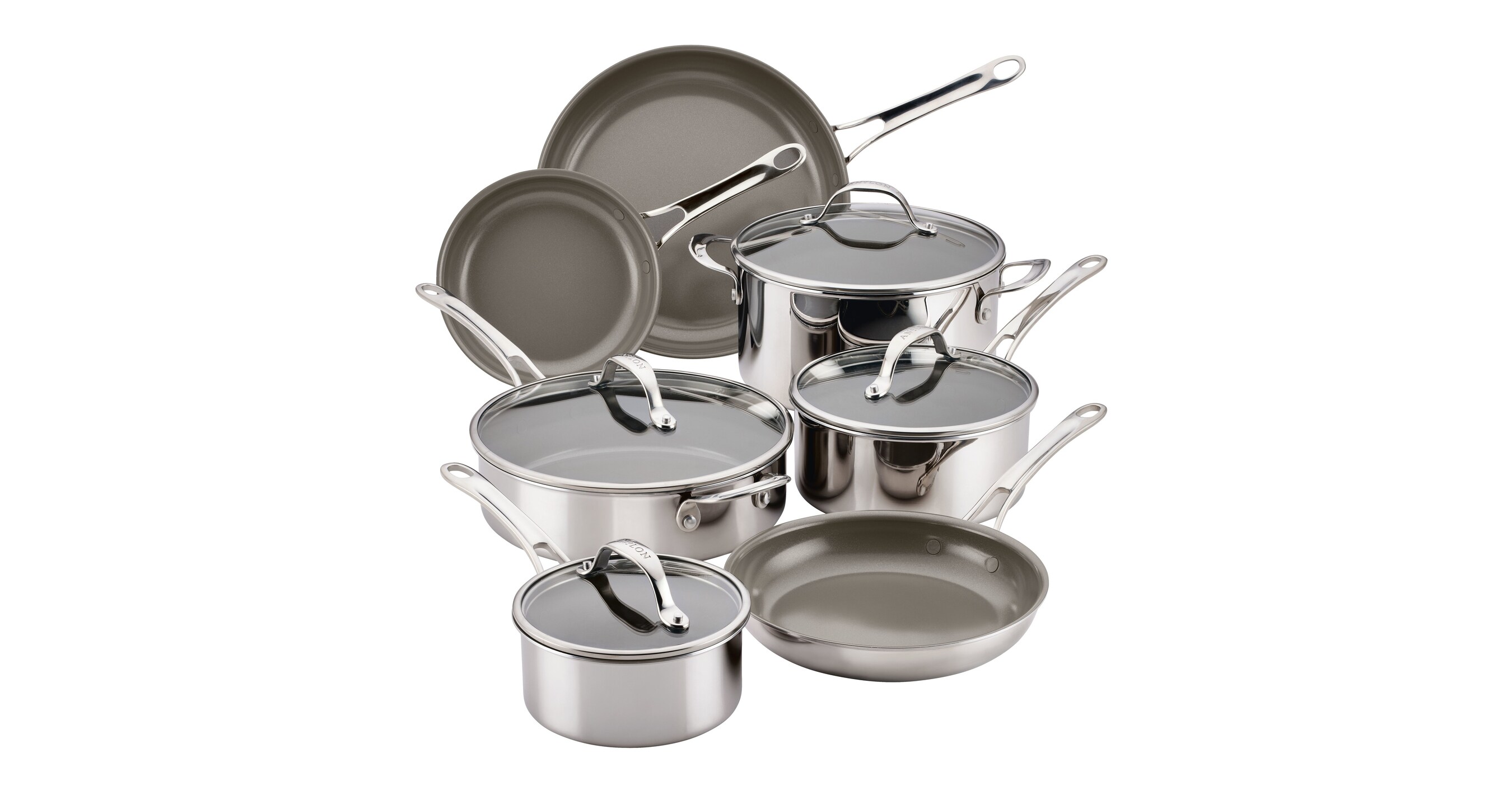 NEW ANOLON® EVERLAST™ CERAMIC NONSTICK IN CLAD STAINLESS STEEL ...