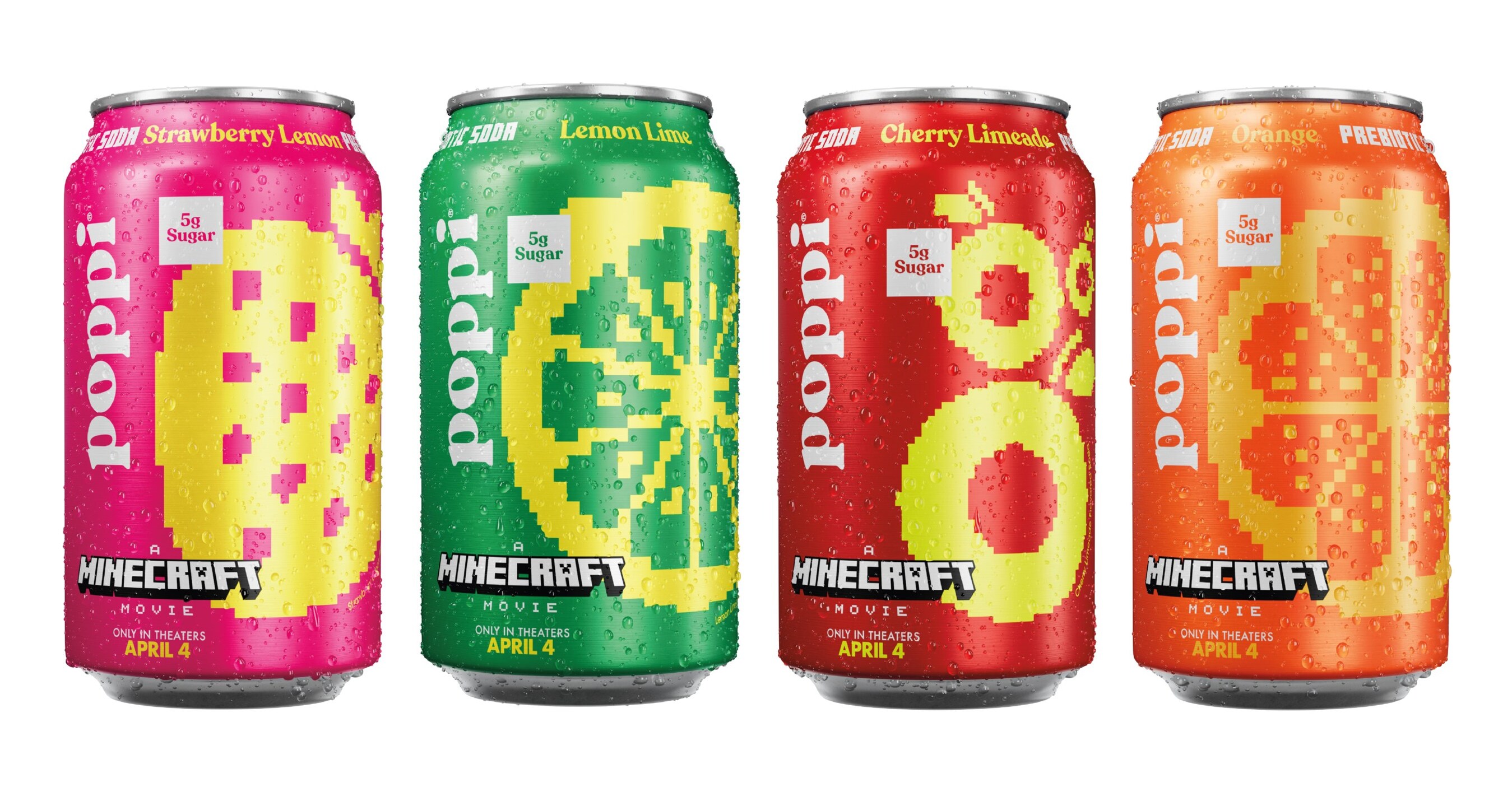 CULTURE'S FAVORITE SODA POPPI LEVELS UP WITH A MINECRAFT MOVIE PARTNERSHIP