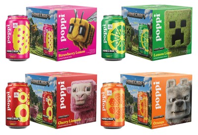 CULTURE'S FAVORITE SODA POPPI LEVELS UP WITH A MINECRAFT MOVIE PARTNERSHIP