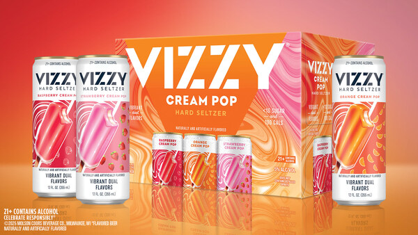 VIBE CHECK: VIZZY® HARD SELTZER RELEASES NEW VARIETY PACK FEATURING ICONIC ORANGE CREAM POP AND ...