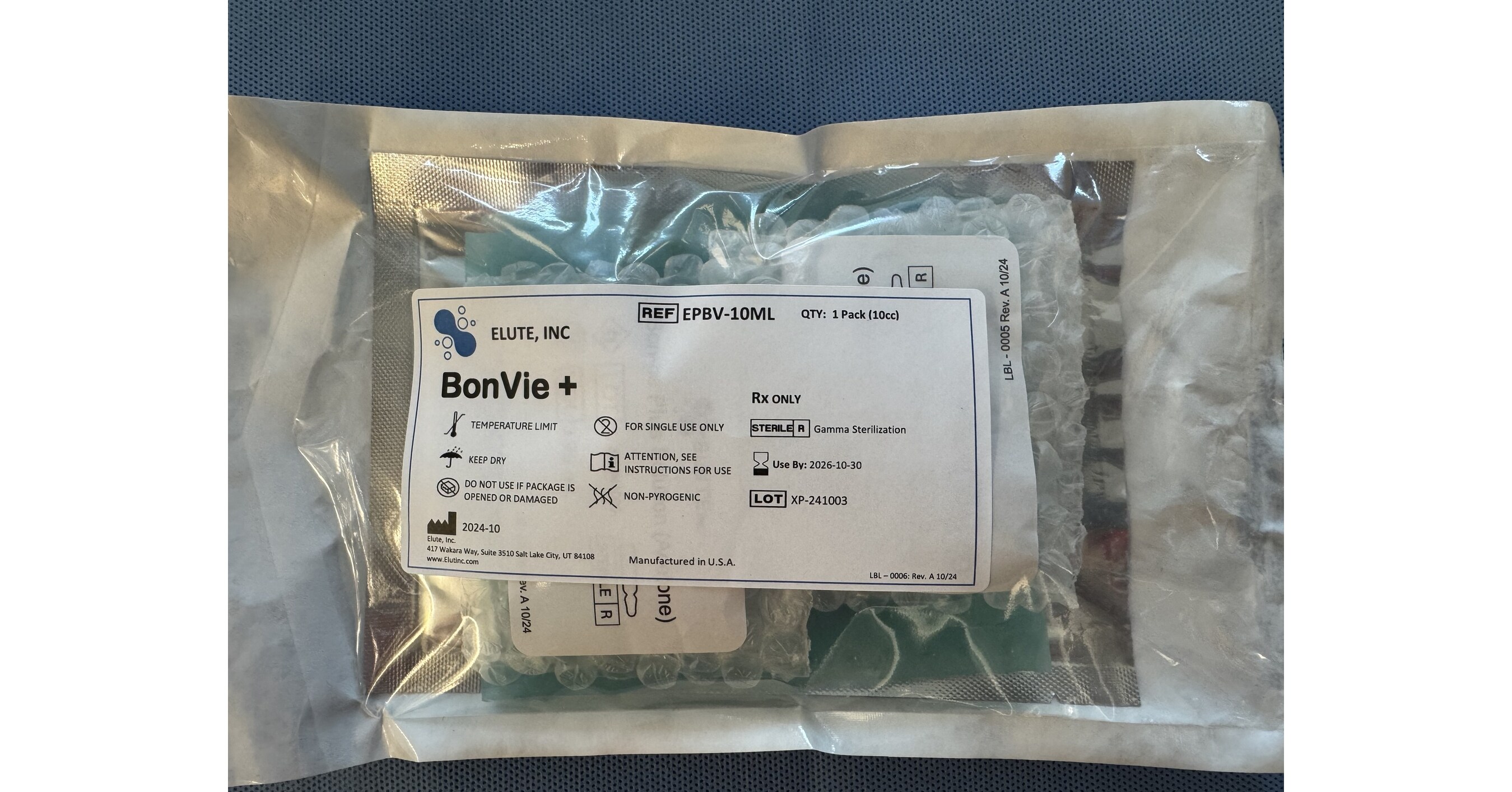 Elute Earns U.S. FDA Clearance for Its Novel Synthetic Resorbable Bone ...
