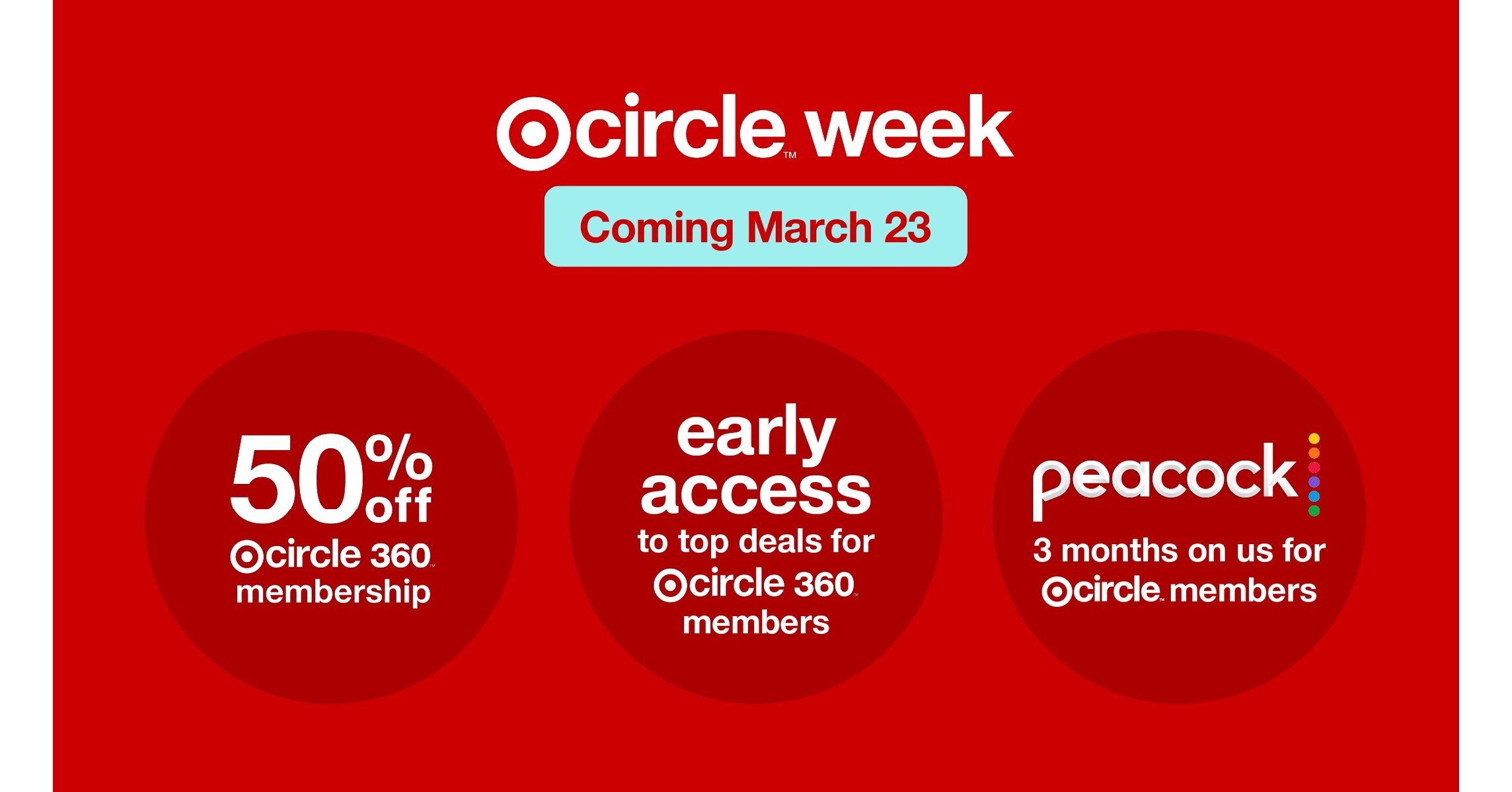 Target Circle Week Returns March 23-29 -- Seven Days of Big Deals with ...