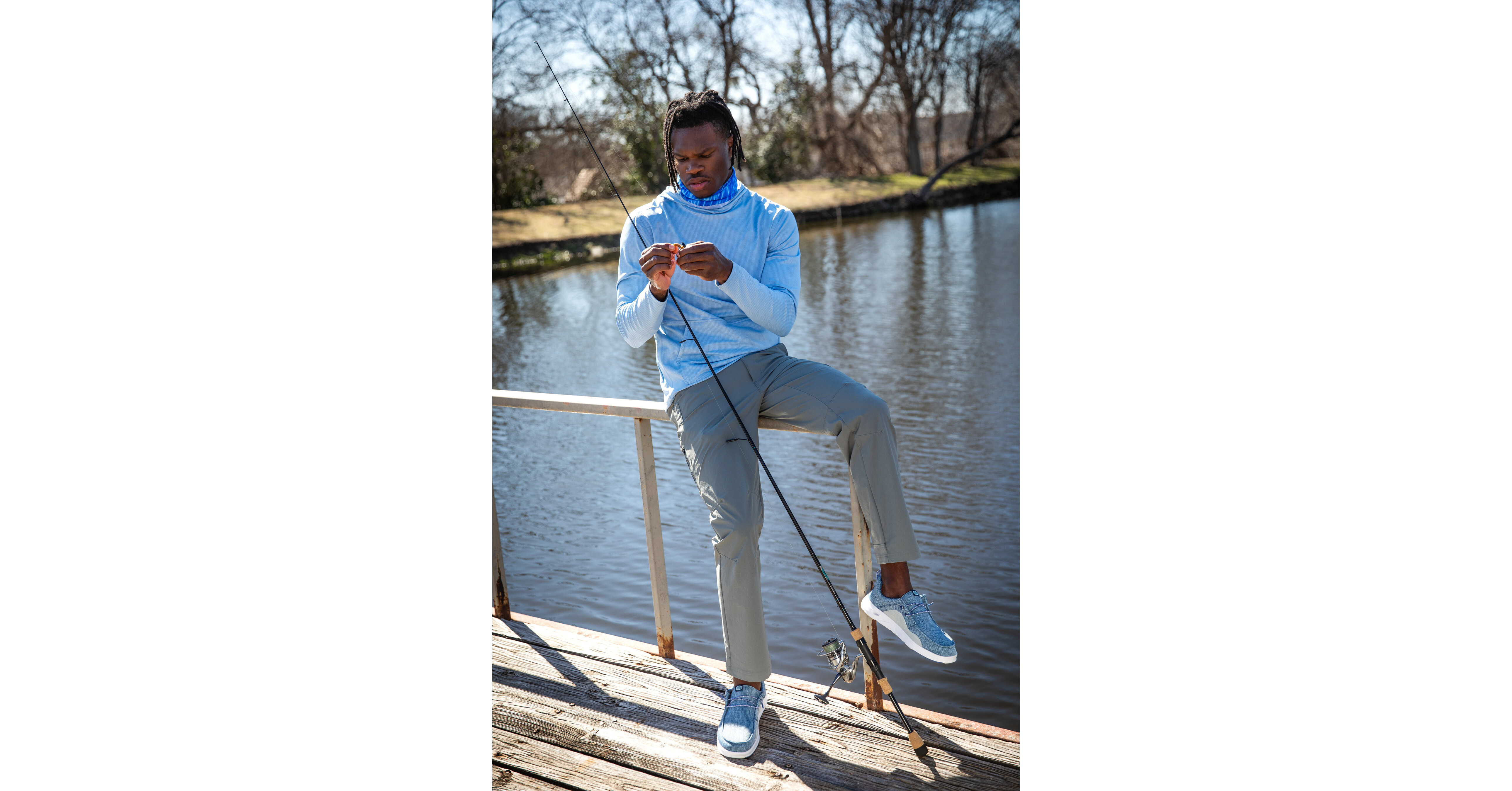 Travis Hunter and HEYDUDE Reel-In The New Water-Ready Shoe: The Wally HEY2O