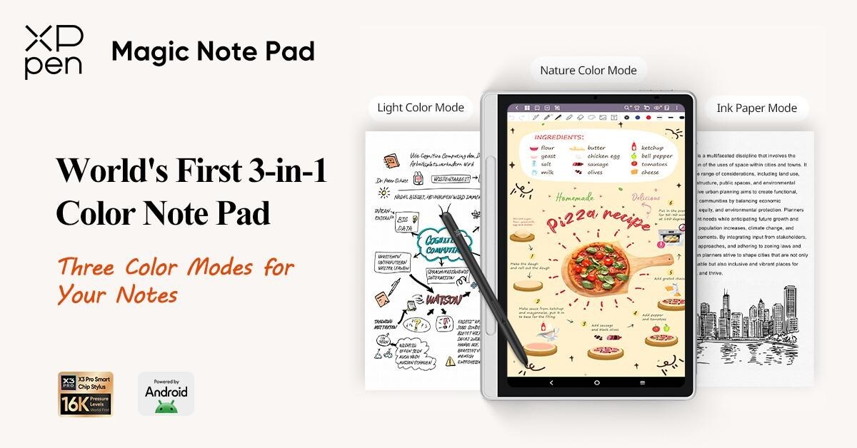 XPPen Unveils Magic Note Pad: Pioneering Digital Note-Taking with the ...