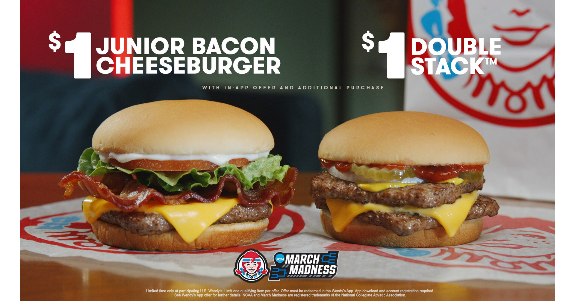 Nothing Beats Fresh: Wendy's Drops $1 Jr. Bacon Cheeseburger or $1 Double Stack in the App to ...
