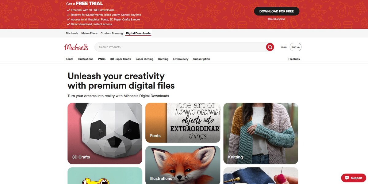 Michaels Digital Design Library