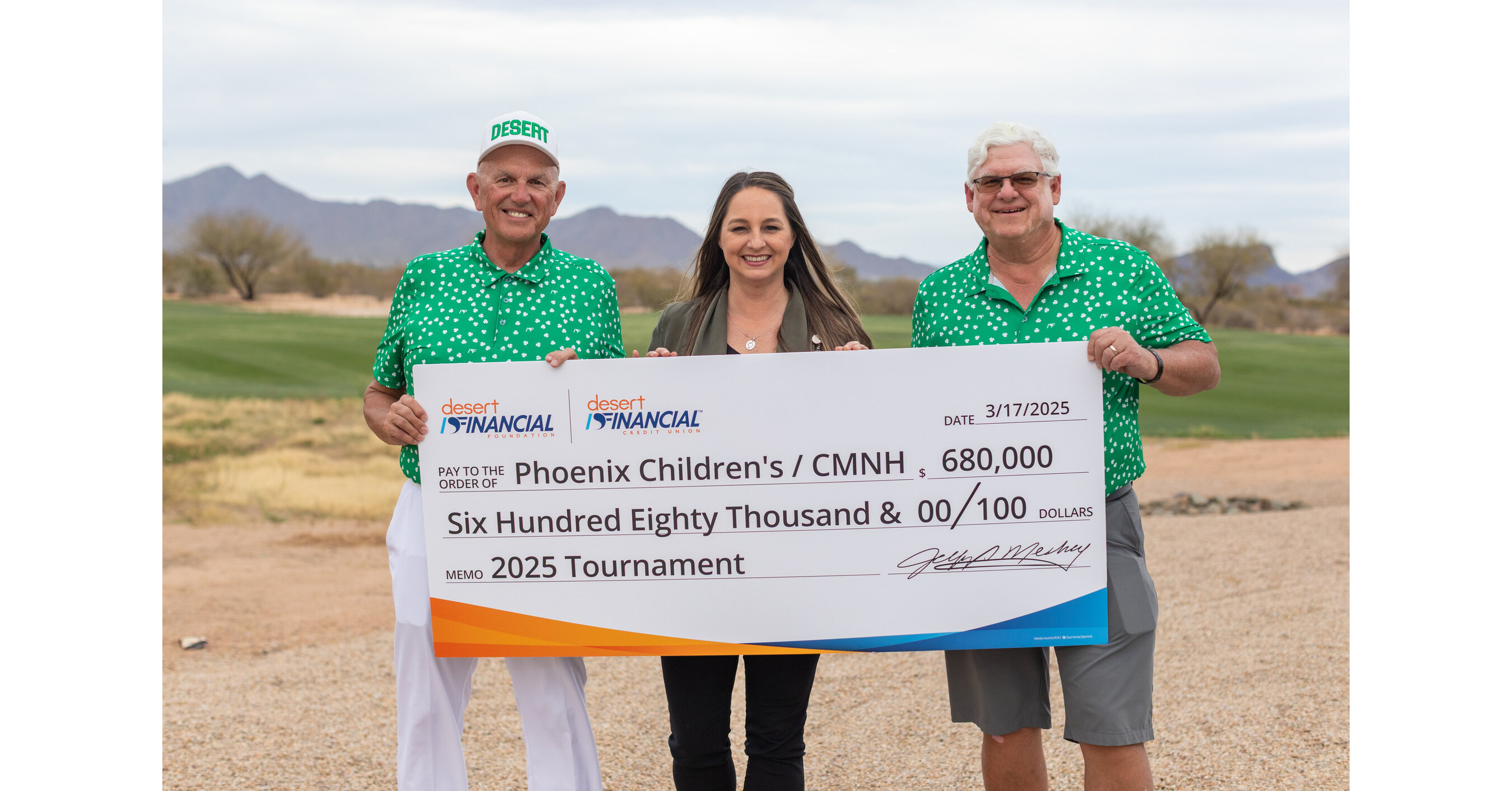 DESERT FINANCIAL FOUNDATION GOLF TOURNAMENT RAISES $680,000 FOR PHOENIX ...