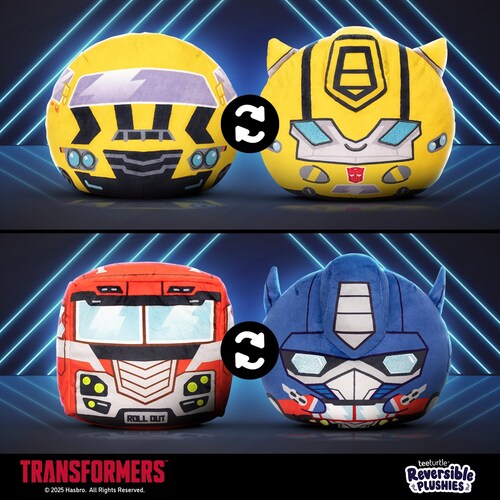 TeeTurtle Unveils New Transformers Reversible Plushies, Exclusively at ...