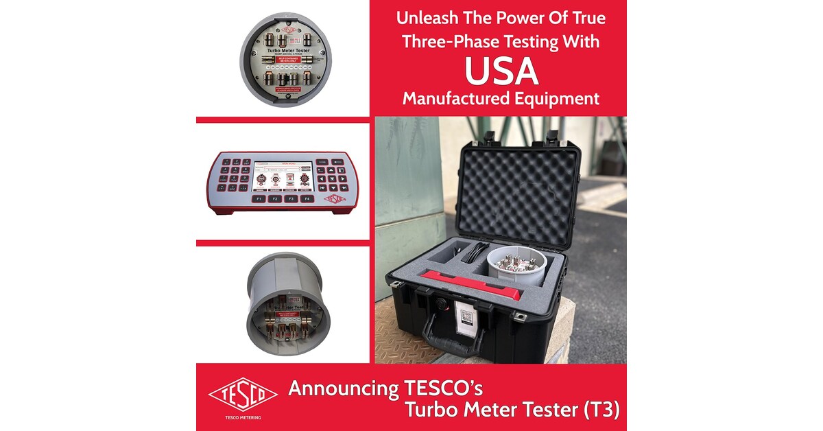 TESCO Introduces the T3 Turbo Meter Tester--A Smarter, Faster Way to ...