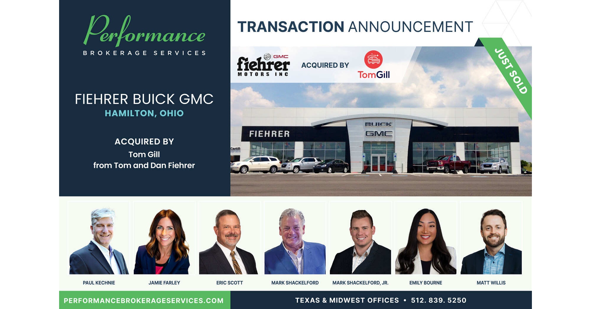 Performance Brokerage Services Advises on the Sale of Fiehrer Buick GMC ...