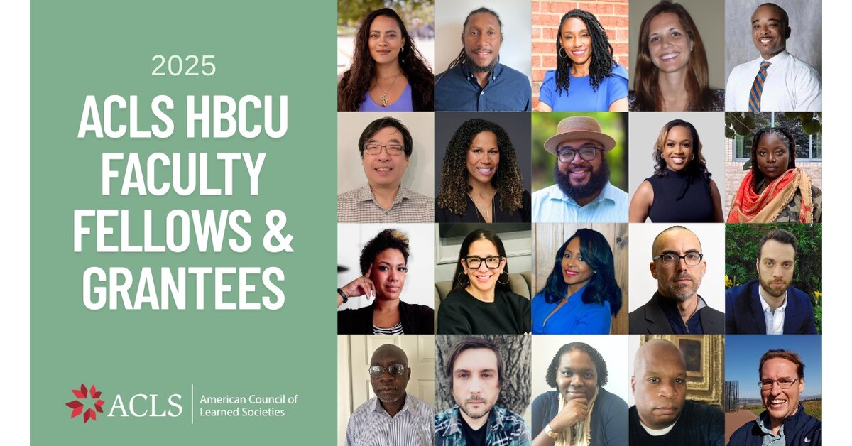 American Council of Learned Societies Announces 2025 ACLS HBCU Faculty ...