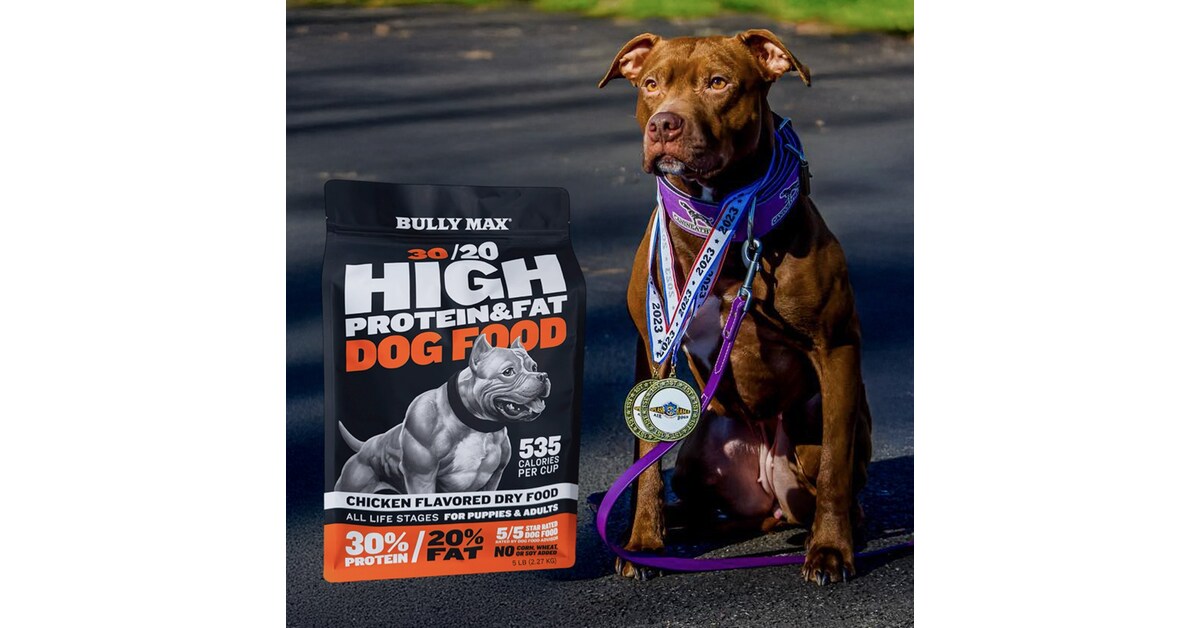 Chewy Names Bully Max the #1 Dog Food for American Pit Bull Terriers