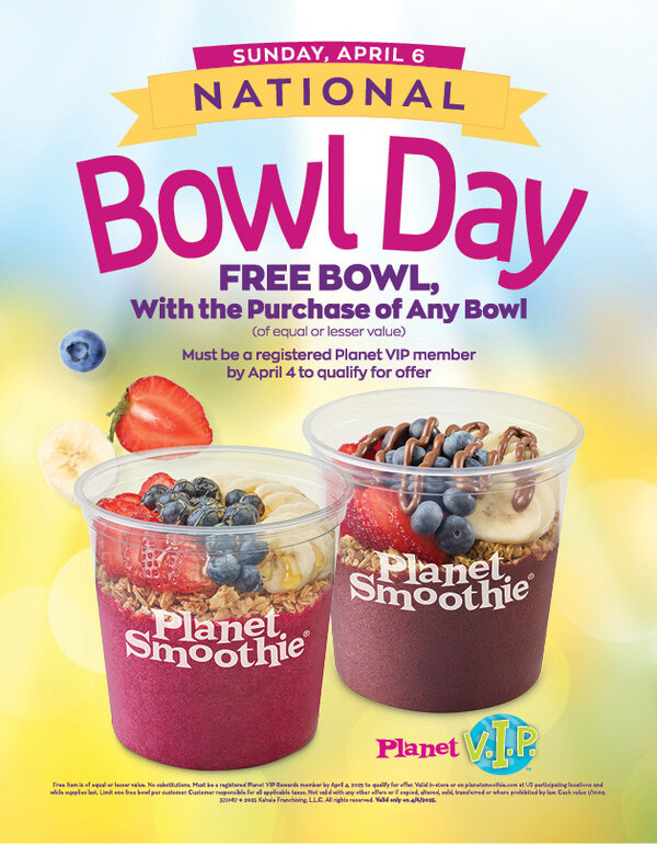 Planet Smoothie Serves Up Delicious BOGO Deal for National Bowl Day