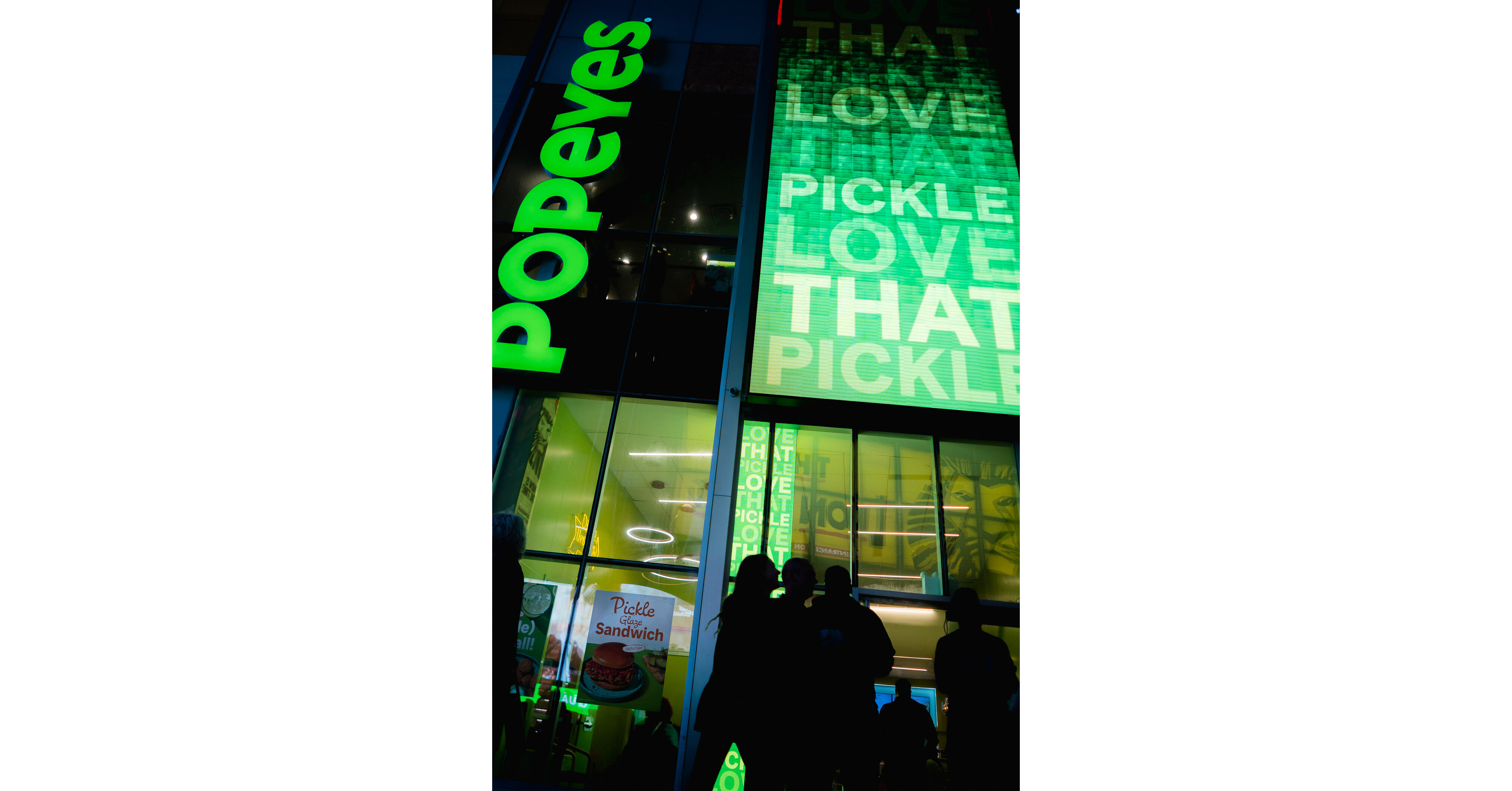APRIL FOOLS?! Nope - Popeyes® Officially Pickles Menu, Flagship NYC ...