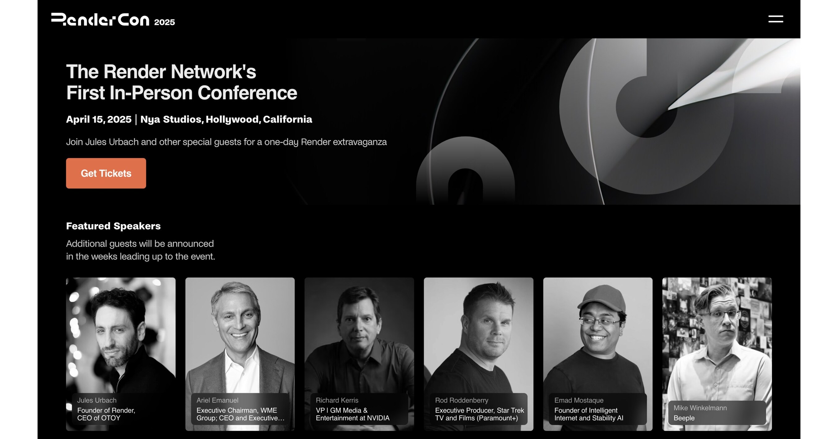 The Render Network Announces RenderCon 2025: The future of Hollywood and AI - with Ariel Emanuel ...