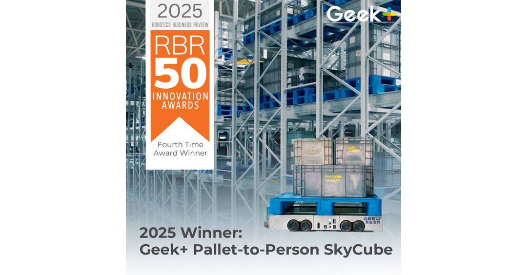 Geekplus named Top 50 robotics company in the world for the fourth time ...