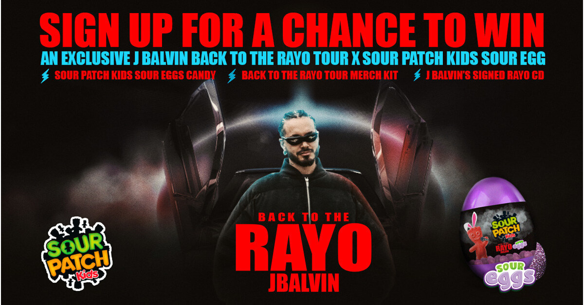 SOUR PATCH KIDS® and J Balvin's Back to the Rayo Tour Partner to Launch ...
