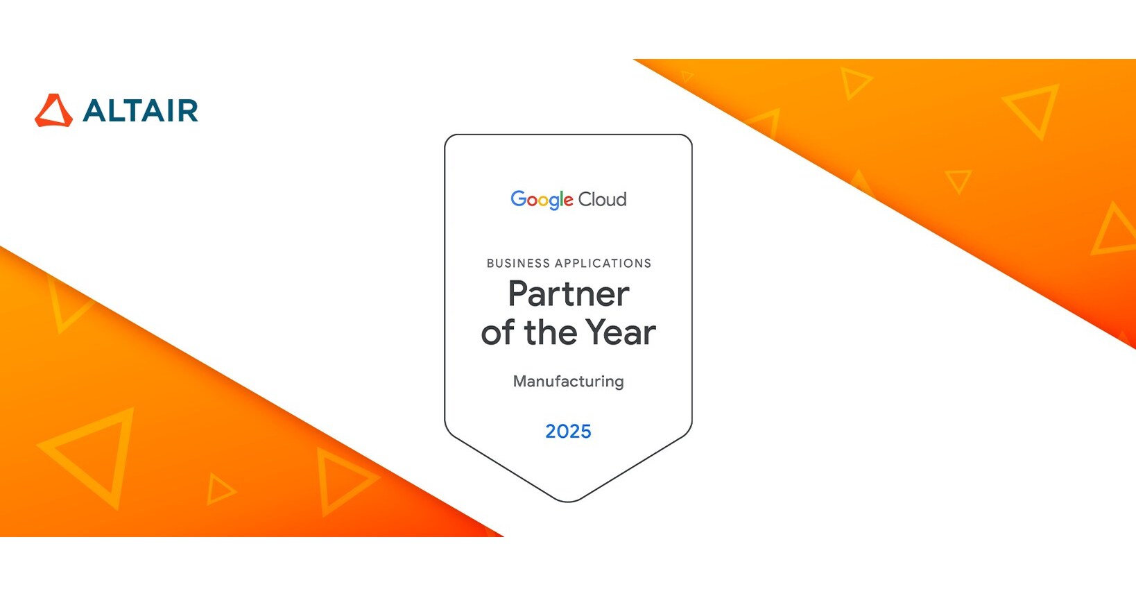 Altair Wins 2025 Google Cloud Business Applications Partner of the Year ...