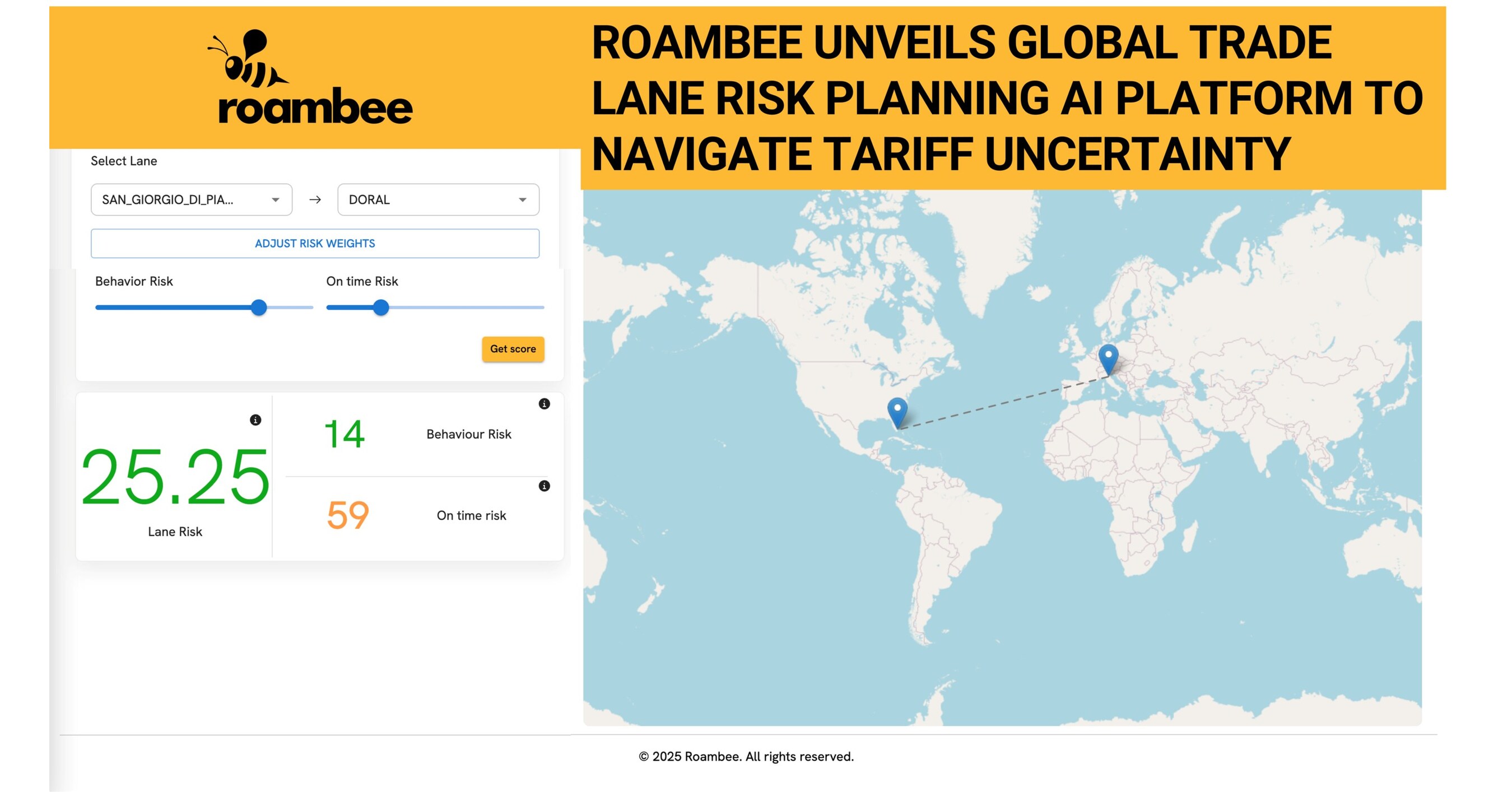 Roambee Unveils Global Trade Lane Risk Planning AI Platform to Navigate ...