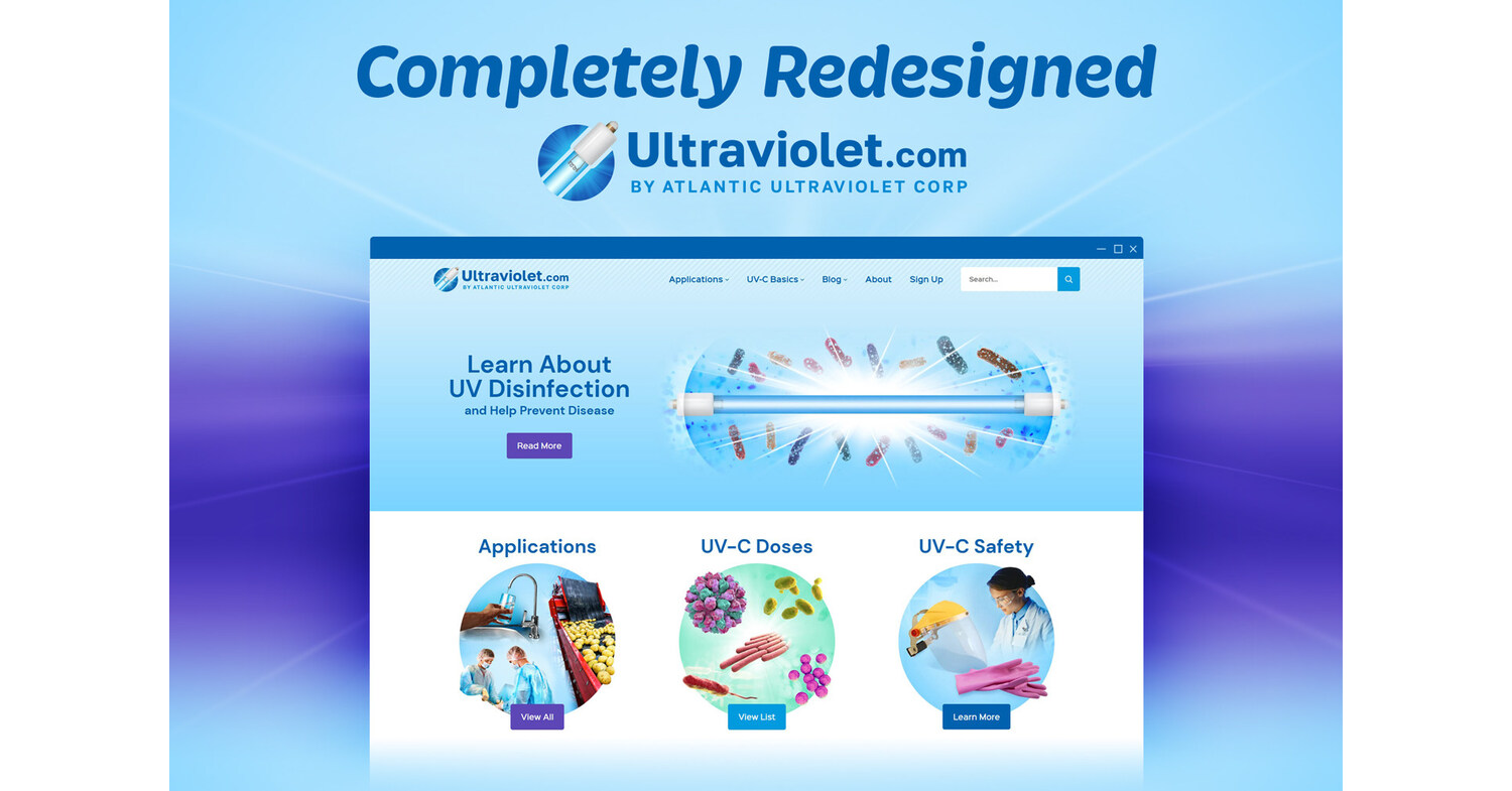 Atlantic Ultraviolet Corporation® Launches Completely Redesigned ...