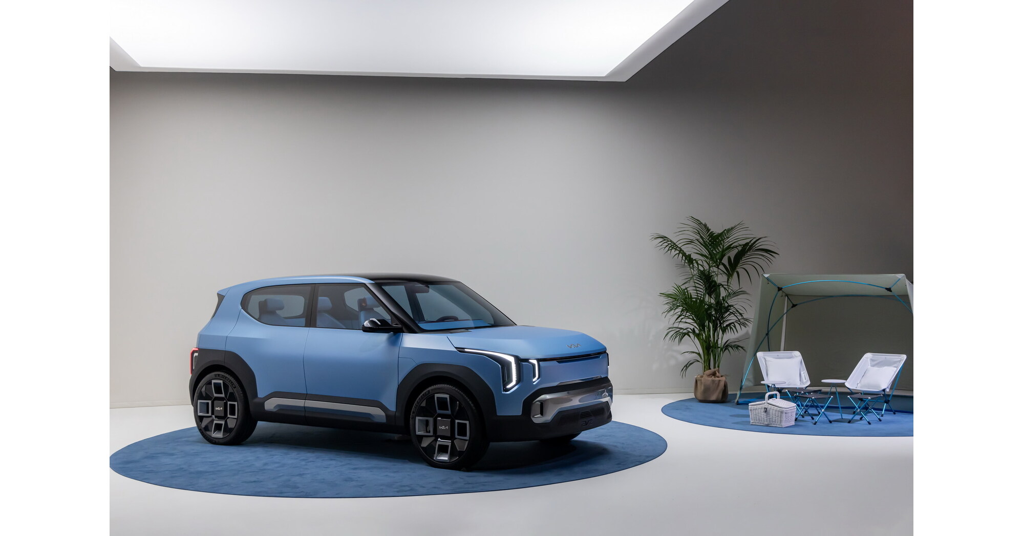 Kia 'Transcend Journey' design installation showcases Kia PV5, PV5 WKNDR and Concept EV2 at ...