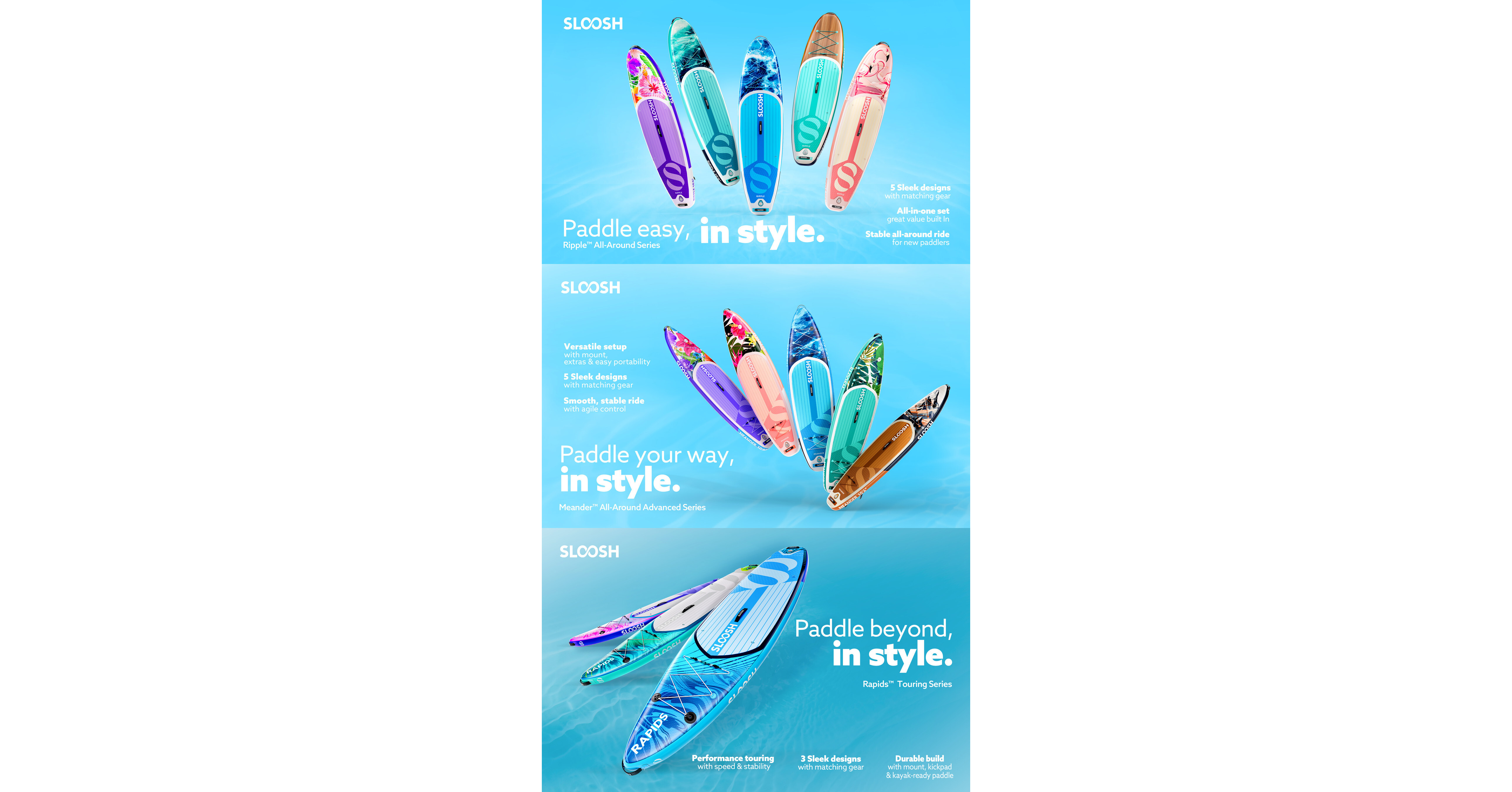 SLOOSH® Launches Stylish, Affordable Inflatable Paddle Boards for ...