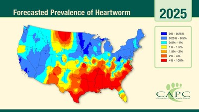 Companion Animal Parasite Council 2025 Pet Parasite Forecast Warns ...