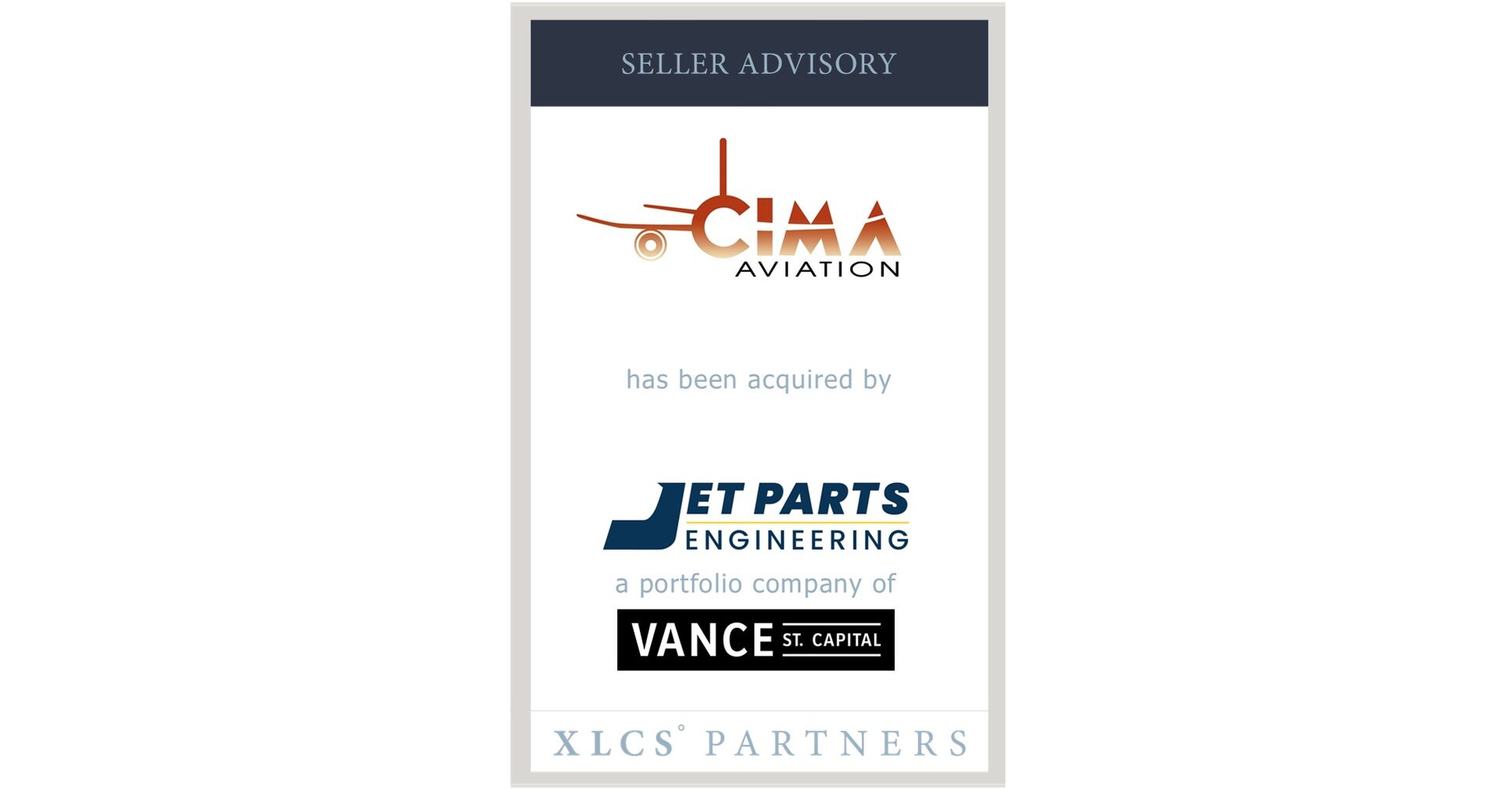 XLCS Partners advises Cima Aviation on sale to Jet Parts Engineering