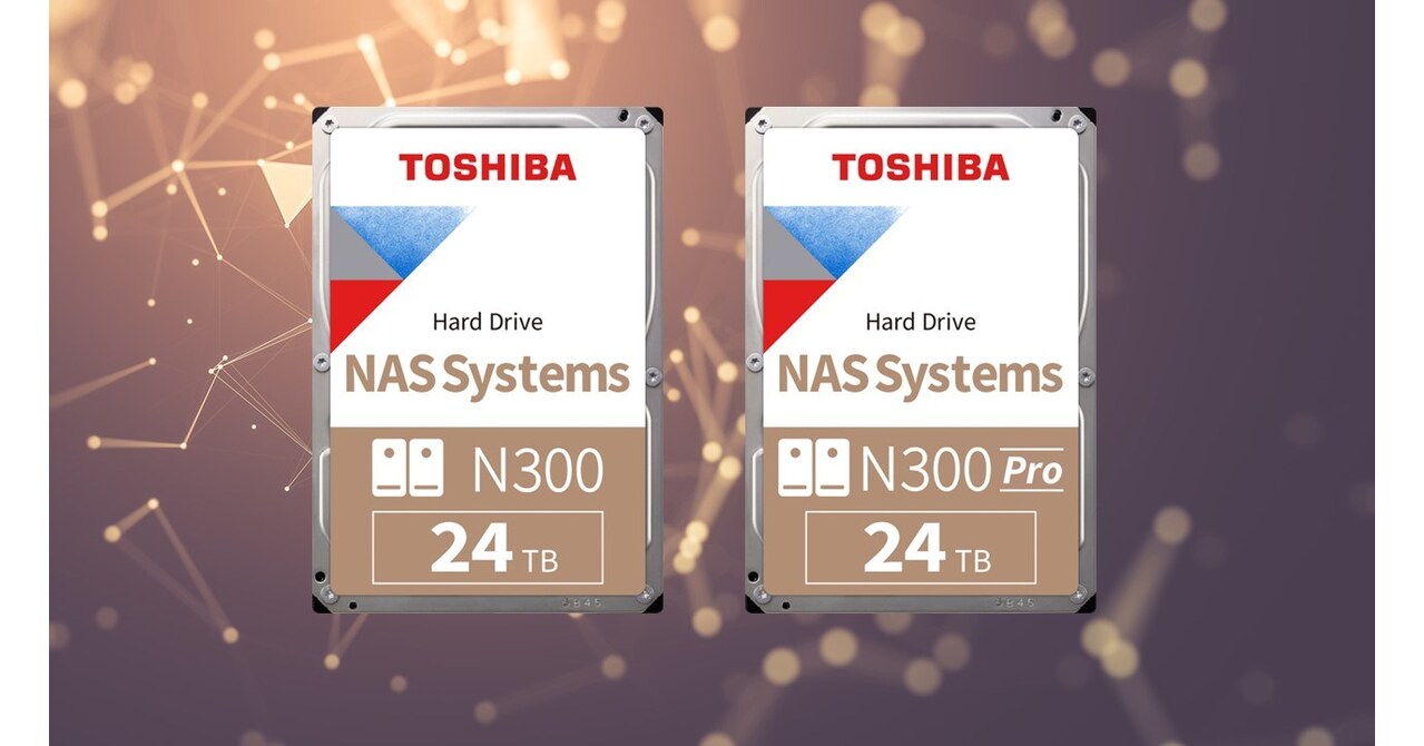 Toshiba Adds 24TB Capacity to N300 and N300 Pro Internal Hard Disk Drive Series