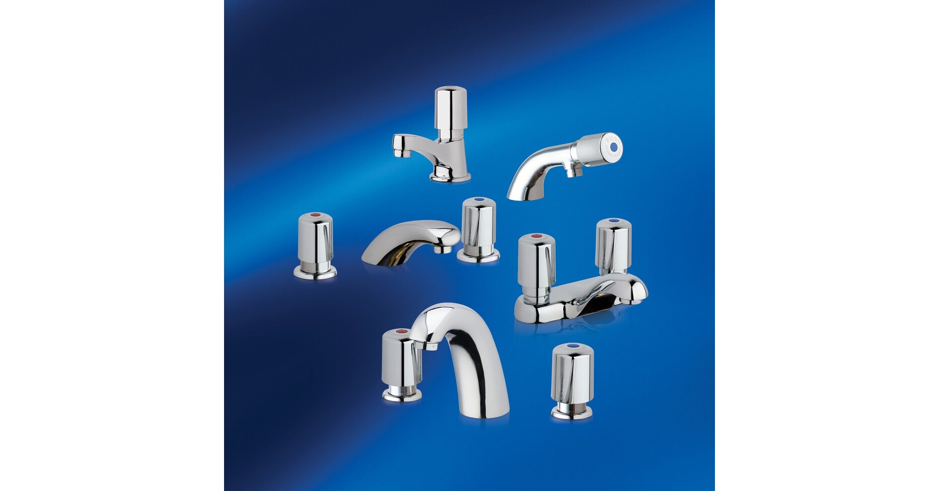 Low-Flow MVP® Metering Faucets with Modern Push Handle Introduced by ...