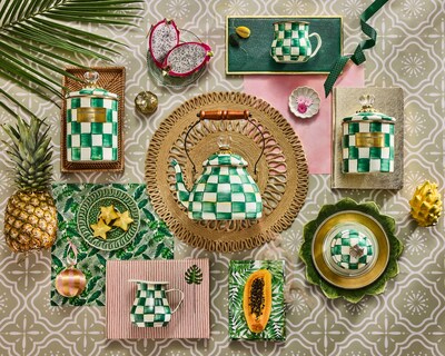 MacKenzie-Childs Debuts New Emerald Check Collection, a Bold Twist on ...