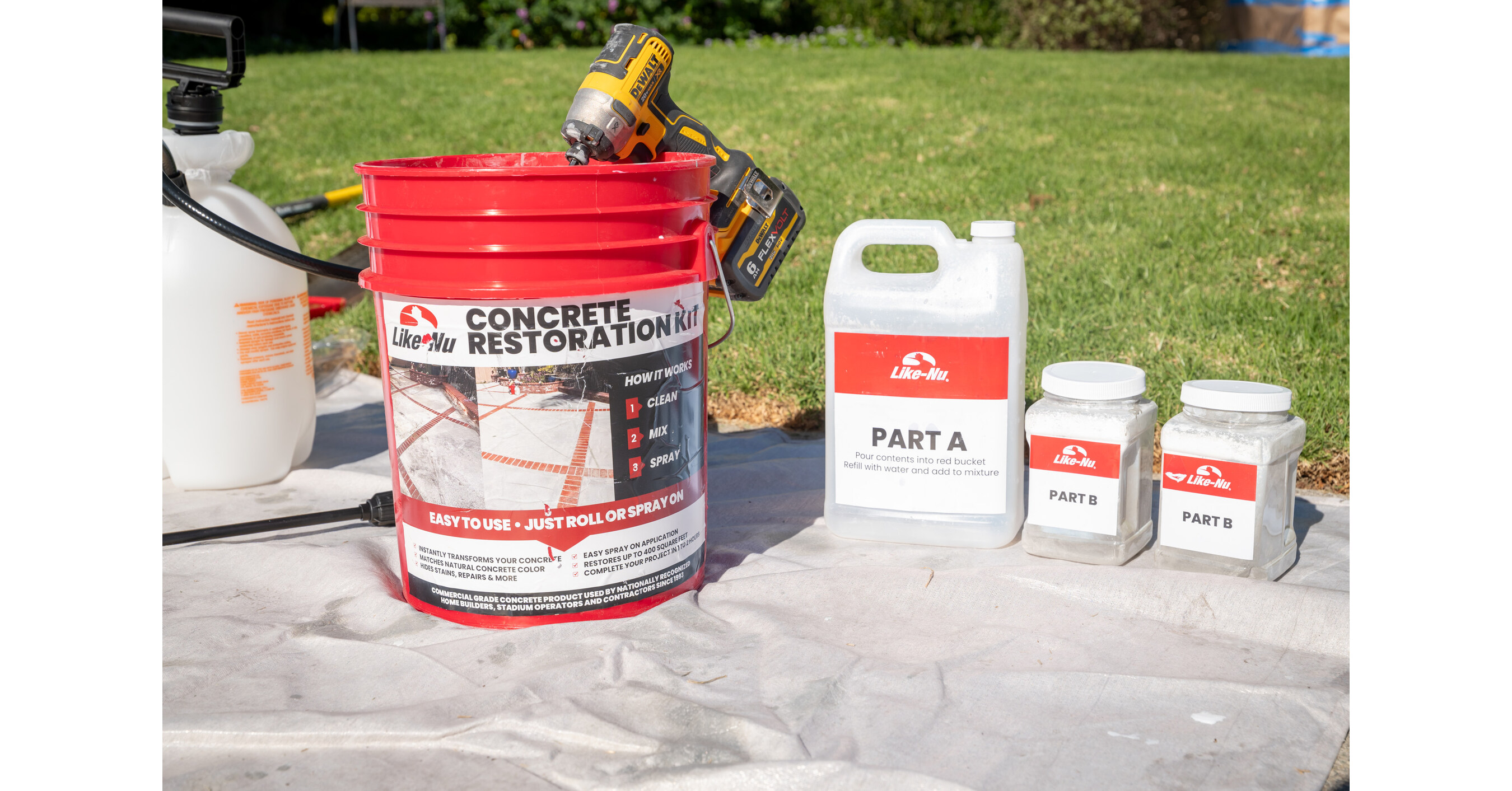 Like-Nu Concrete Launches Revolutionary Spray-On Concrete Restoration Kit