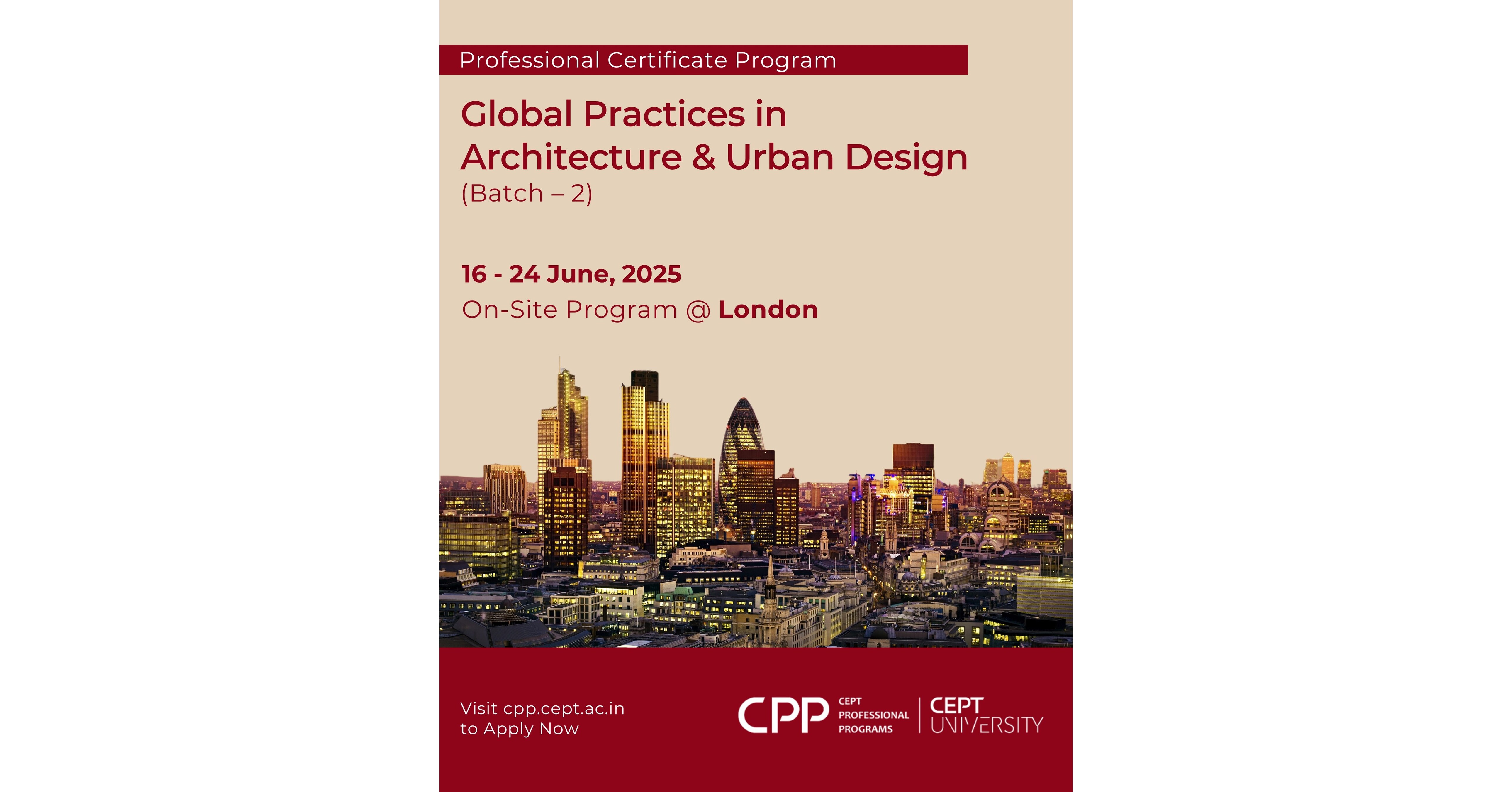 CEPT University Invites Practicing Architects to the Second Edition of ...