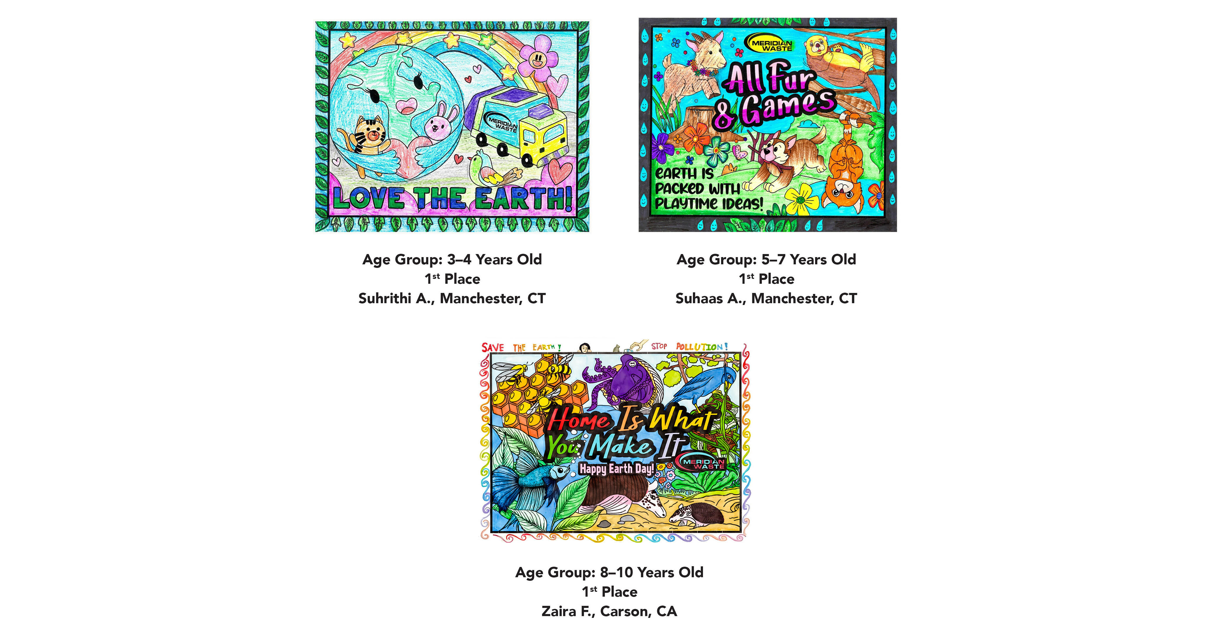 Over 1,000 Children Participate in Meridian Waste's Earth Day Coloring ...