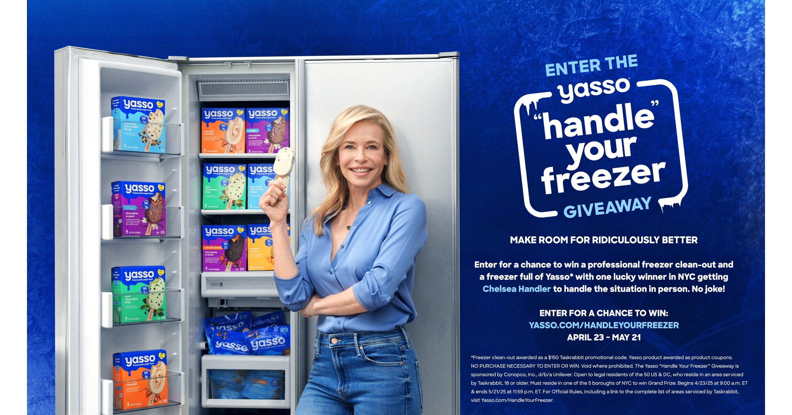 YASSO AND CHELSEA HANDLER LAUNCH 'HANDLE YOUR FREEZER' CAMPAIGN TO HELP ...