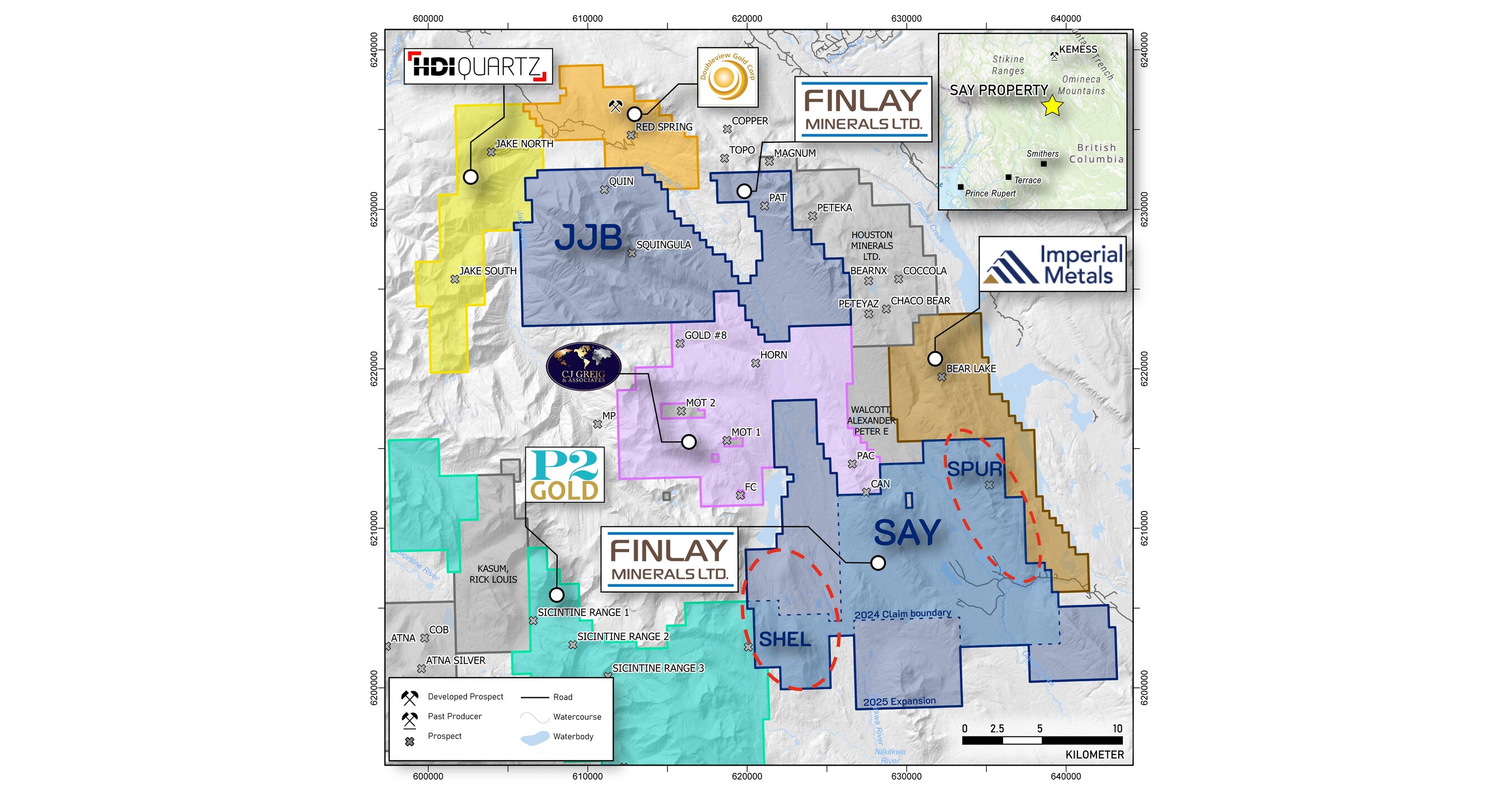 Finlay Minerals stakes the JJB Property - within the Bear Lake Corridor ...
