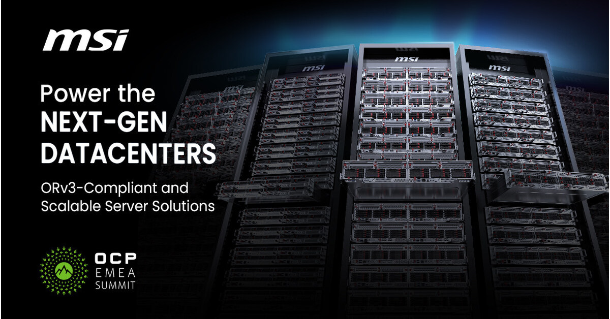 MSI Servers Power the Next-Gen Datacenters at the 2025 OCP EMEA Summit