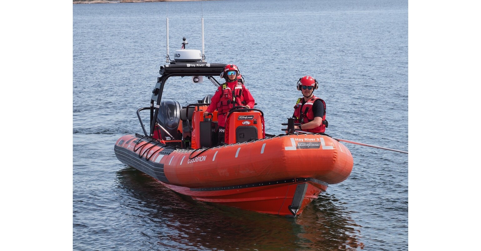 Canadian Coast Guard Inshore Rescue Boat training in Parry Sound, Ontario