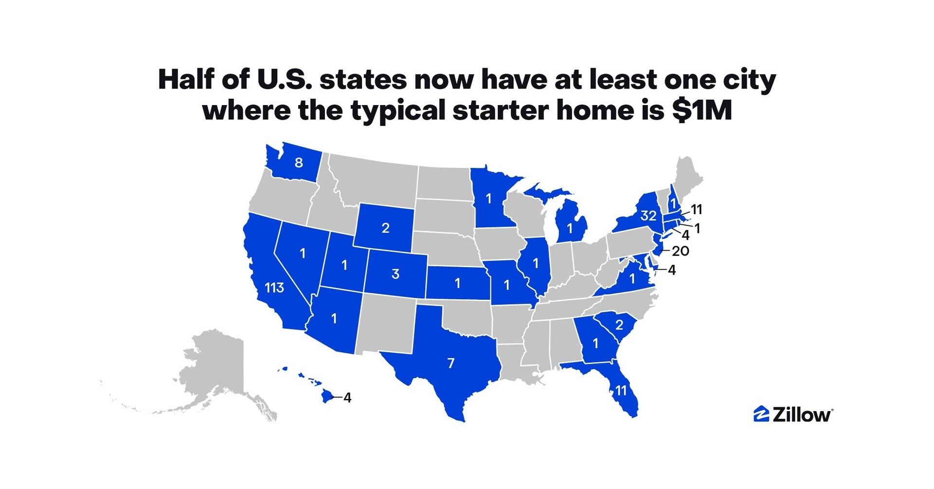 In 233 U.S. cities, even a starter home costs $1 million