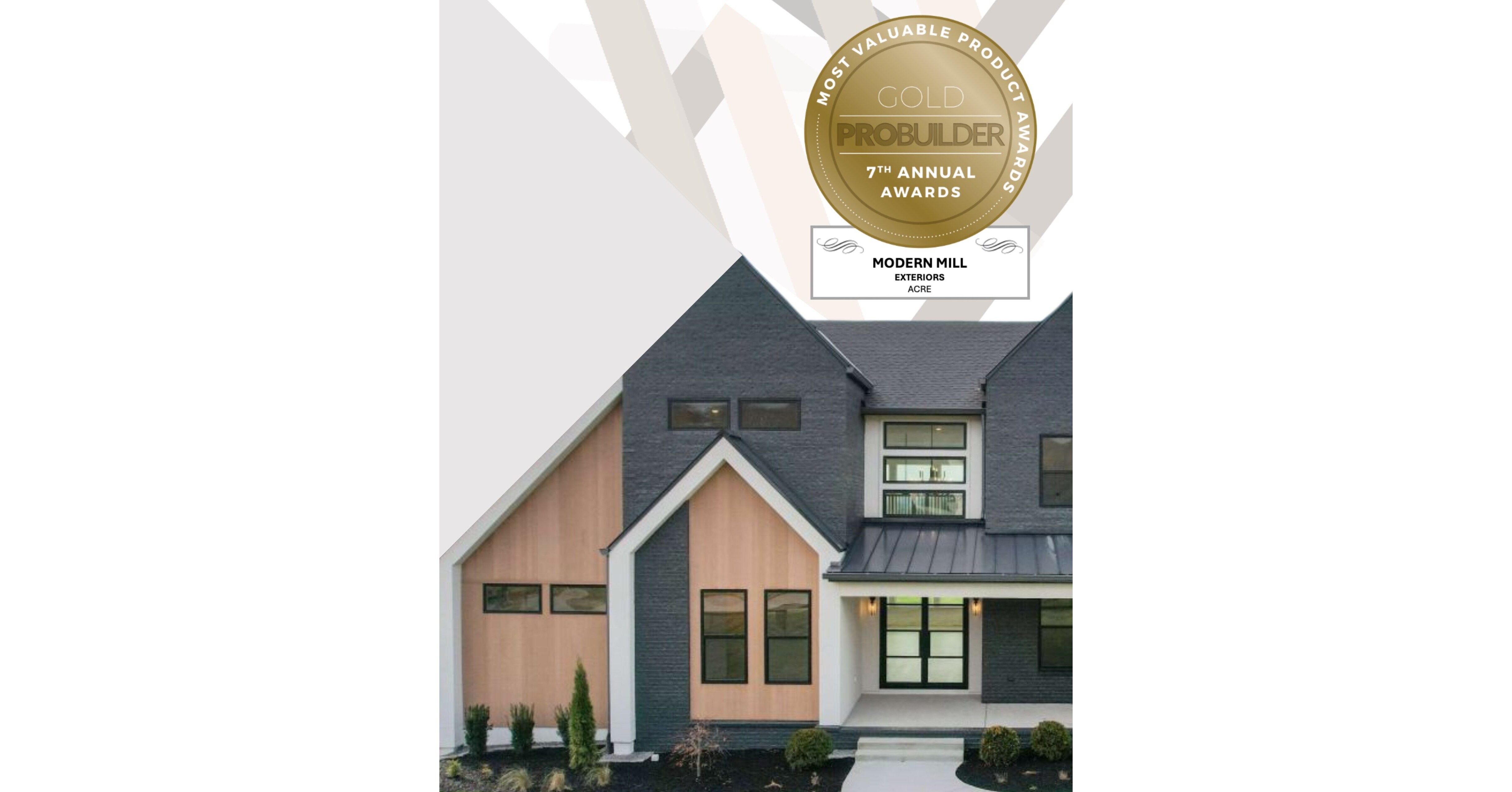 Modern Mill's ACRE Wins Gold in Pro Builder's 7th Annual Most Valuable ...