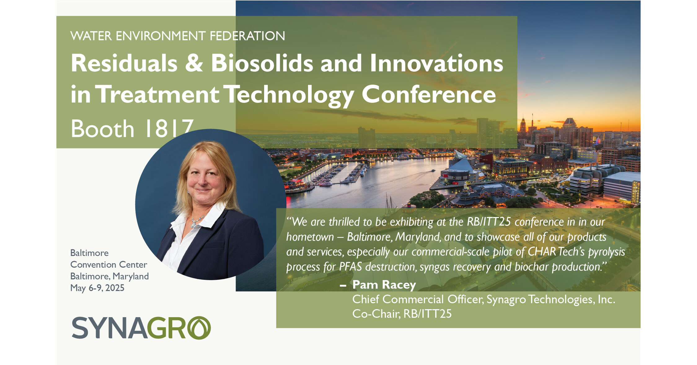 Synagro to Highlight Products and Services at WEF Residuals & Biosolids ...