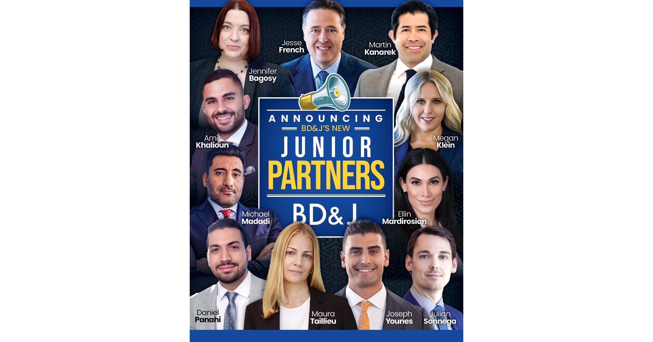 BD&J Injury Lawyers Bolsters Leadership with Advancement of Eleven Junior Partners