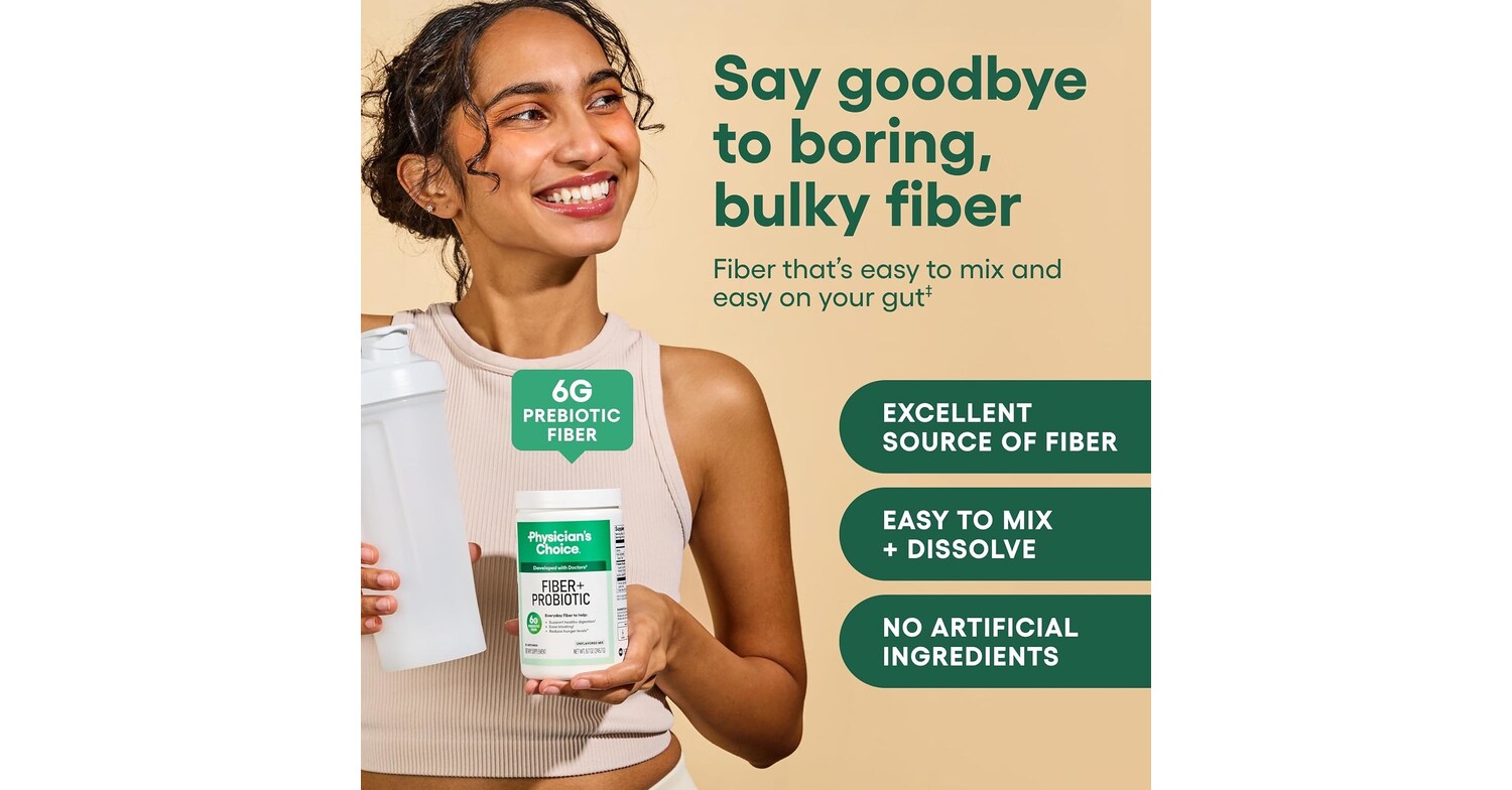Physician's Choice Unveils Fiber + Probiotic: The 3-in-1 Gut Health ...