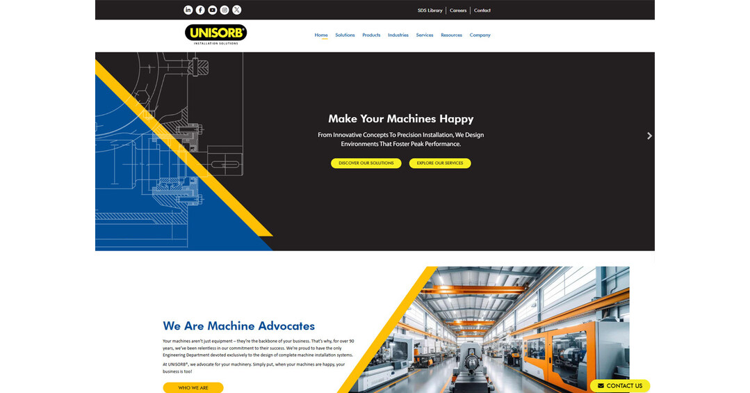 UNISORB Launches Redesigned Website: Improved Navigation & Enhanced ...