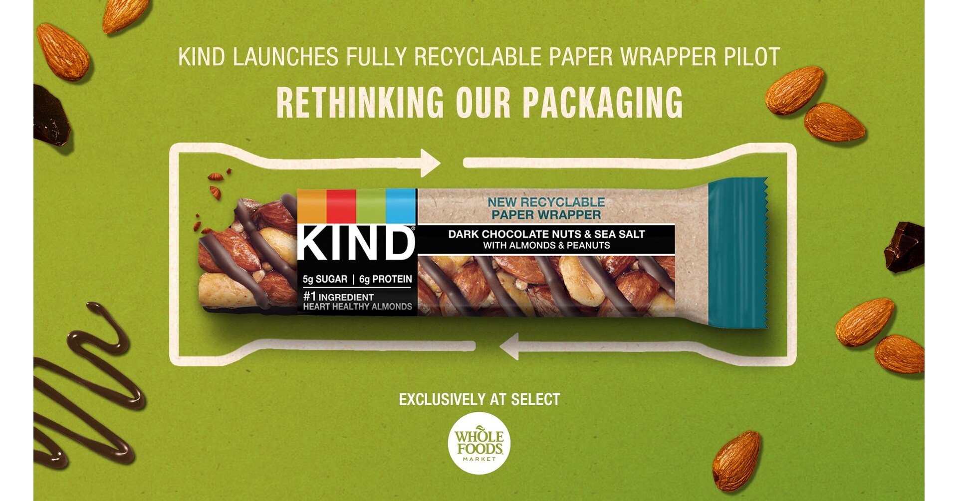 KIND Launches Fully Recyclable Paper Wrapper, Pioneering a New Era in ...
