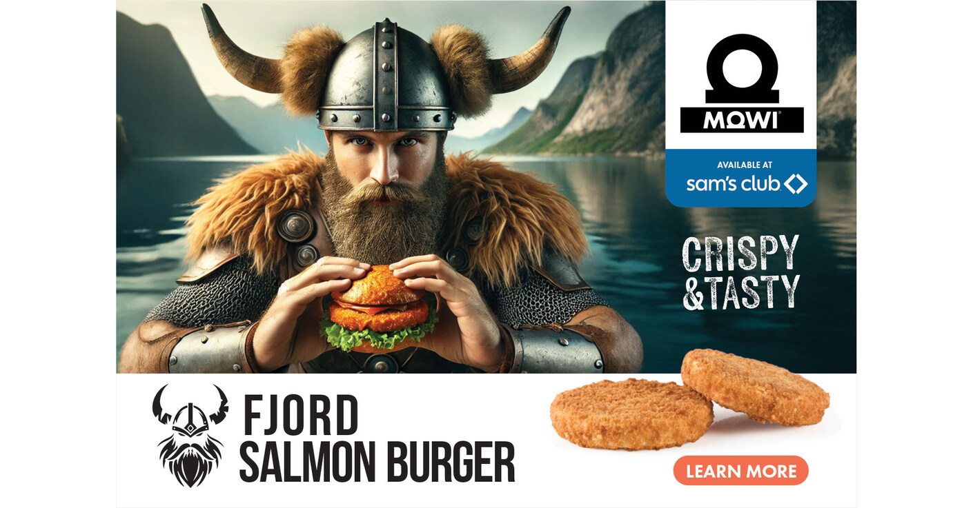 MOWI Launches Norwegian Salmon Fjord Burgers at select Sam's Club ...