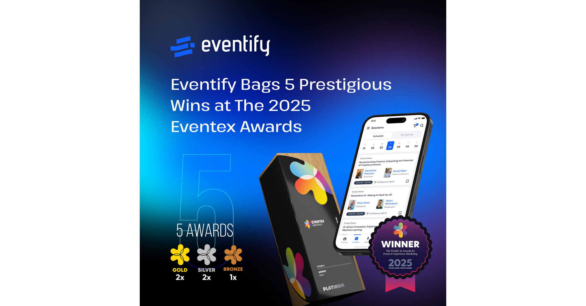Eventify Bags 5 Prestigious Wins at The 2025 Eventex Awards