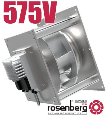 Rosenberg Introduces Powerful, High-Efficciency 575 Volt EC Backward ...