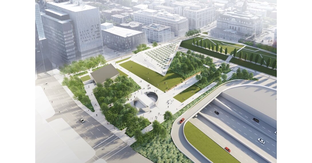 La Ville de Montréal inaugure la place des Montréalaises; un nouvel espace public rendant ...